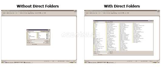 Direct Folders Ekran Görüntüsü - Gezginler