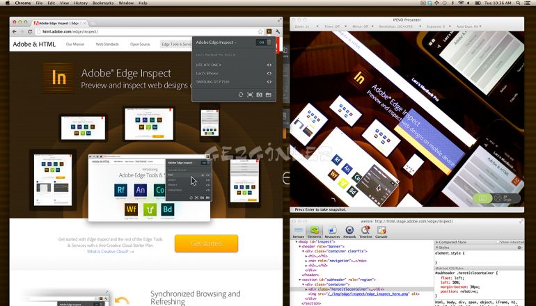 Adobe Edge Inspect Ekran Görüntüsü - Gezginler