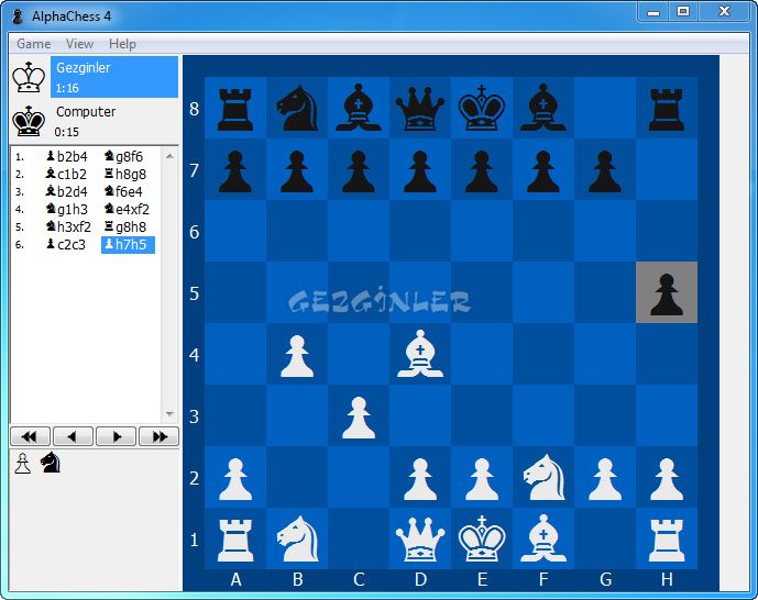 AlphaChess Ekran Görüntüsü - Gezginler