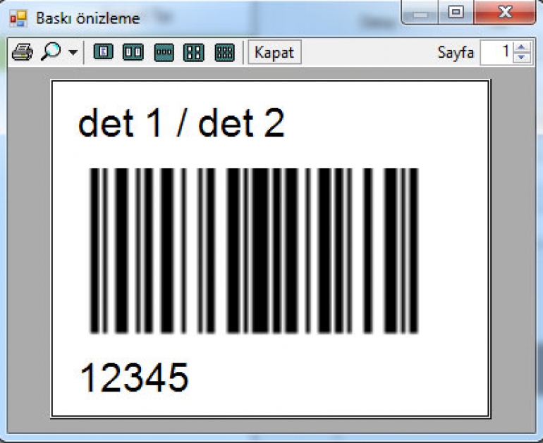 Barkod Yazdırma ve Hazırlama Yazılımı Ekran Görüntüsü - Gezginler