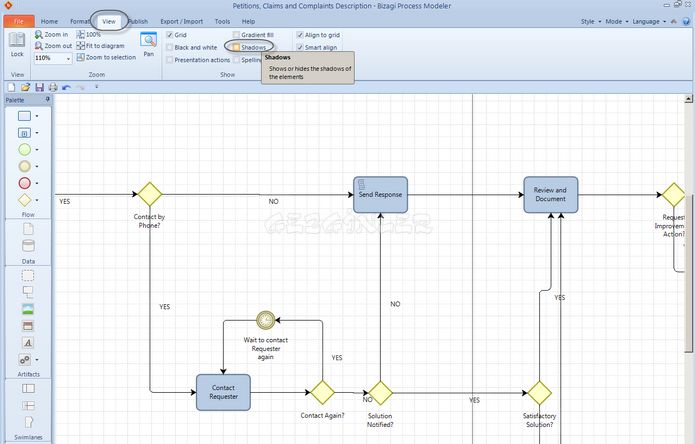 BizAgi Process Modeler Ekran Görüntüsü - Gezginler