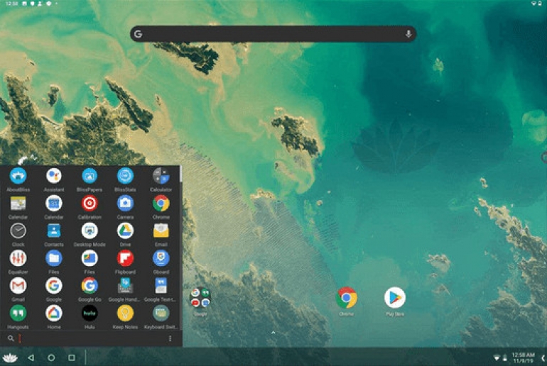 Bliss OS Ekran Görüntüsü - Gezginler