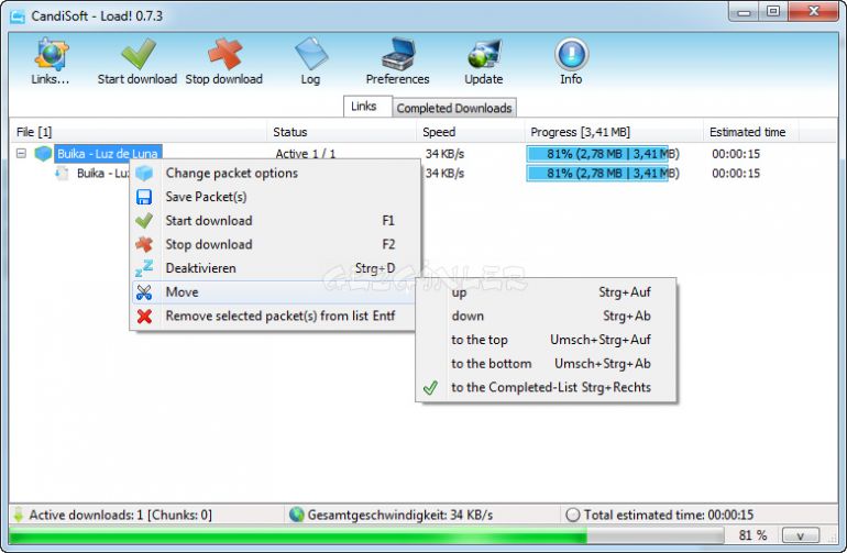 CandiSoft - Load! Ekran Görüntüsü - Gezginler