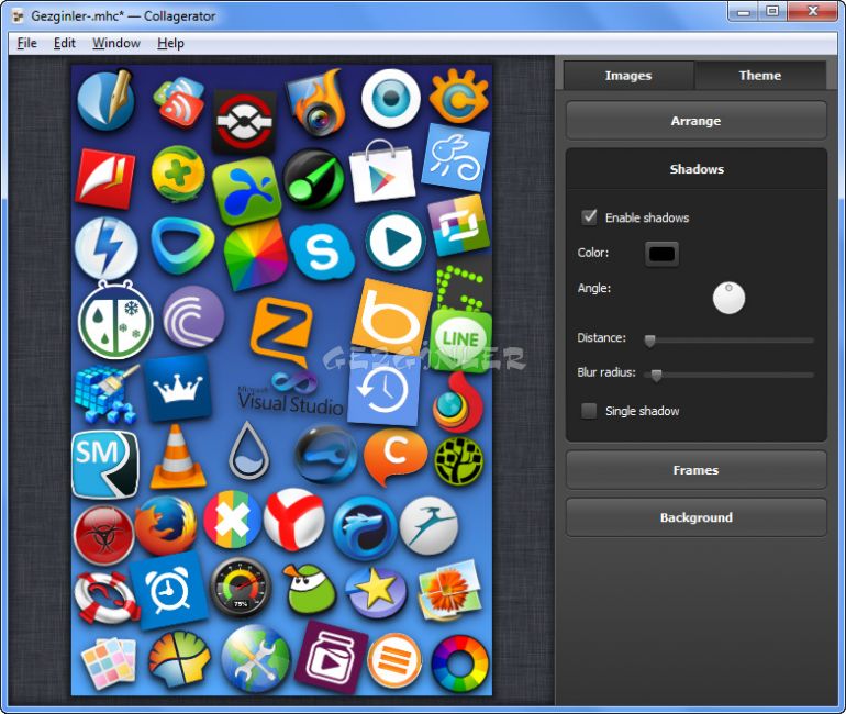 Collagerator Ekran Görüntüsü - Gezginler