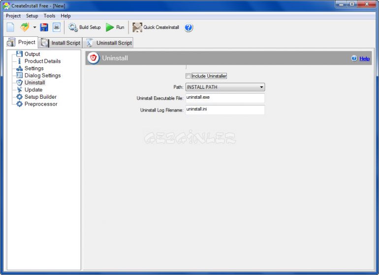 CreateInstall Free Ekran Görüntüsü - Gezginler