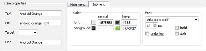 CSS3 Menu Ekran Görüntüsü - Gezginler