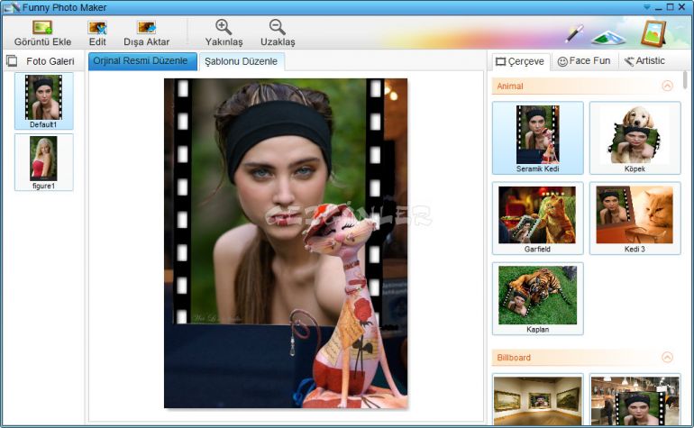 Funny Photo Maker Ekran Görüntüsü - Gezginler