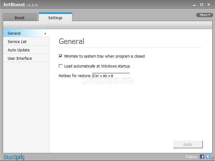 JetBoost Ekran Görüntüsü - Gezginler