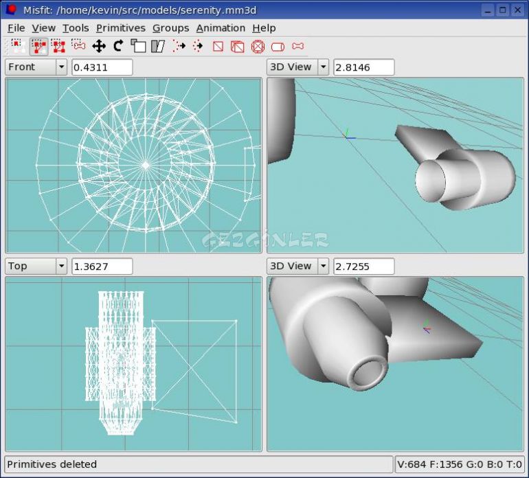 Misfit Model 3D Ekran Görüntüsü - Gezginler