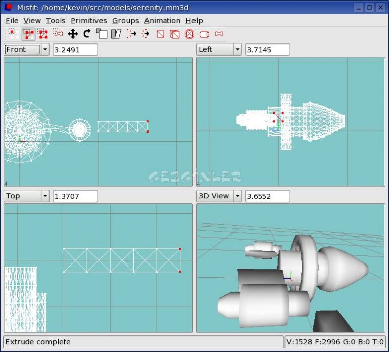 Misfit Model 3D Ekran Görüntüsü - Gezginler