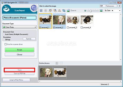 Canon MP Navigator EX Ekran Görüntüsü - Gezginler