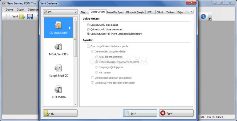 Nero Burning ROM Ekran Görüntüsü - Gezginler