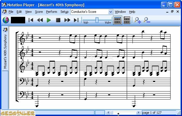 Notation Player Ekran Görüntüsü - Gezginler