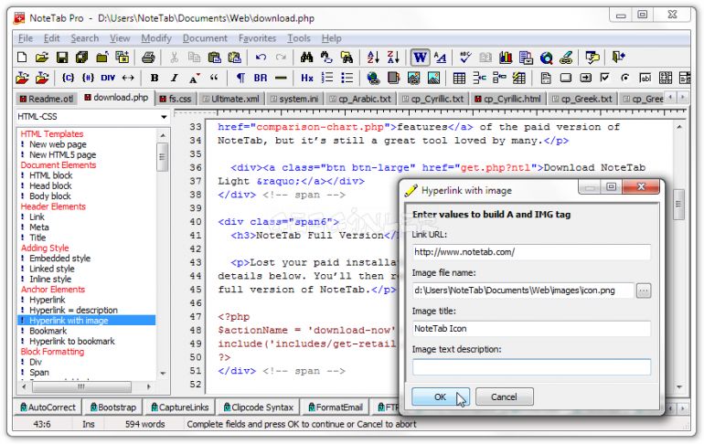 NoteTab Light Ekran Görüntüsü - Gezginler