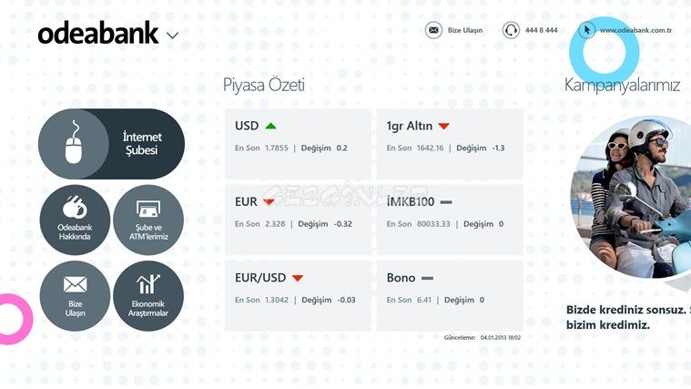 Odeabank Ekran Görüntüsü - Gezginler