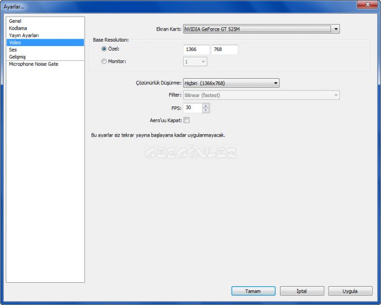 Open Broadcaster Software | OBS Studio Ekran Görüntüsü - Gezginler