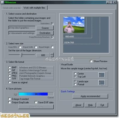 PIXresizer Ekran Görüntüsü - Gezginler