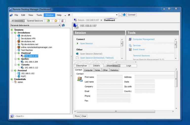 Remote Desktop Manager Ekran Görüntüsü - Gezginler Remote Desktop Manager Ekran Görüntüsü - Gezginler