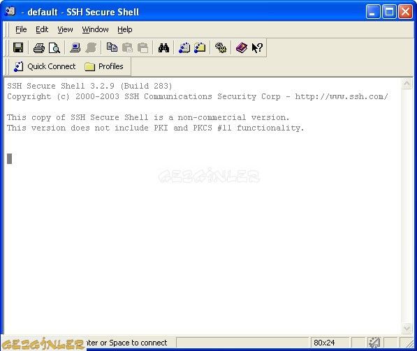SSH Secure Shell Ekran Görüntüsü - Gezginler SSH Secure Shell Ekran Görüntüsü - Gezginler