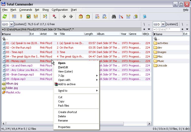 Total Commander Ekran Görüntüsü - Gezginler
