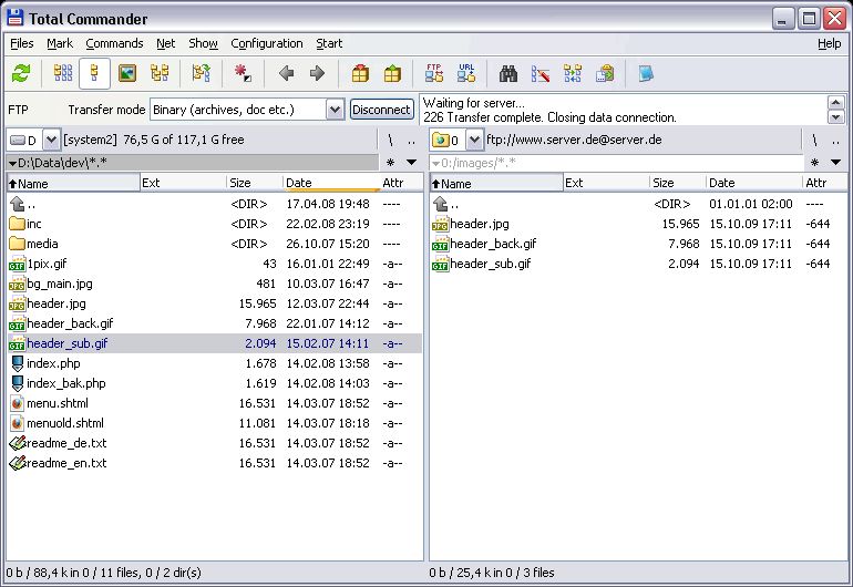 Total Commander Ekran Görüntüsü - Gezginler