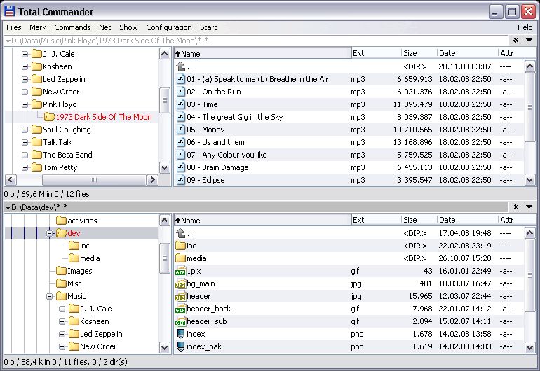 Total Commander Ekran Görüntüsü - Gezginler