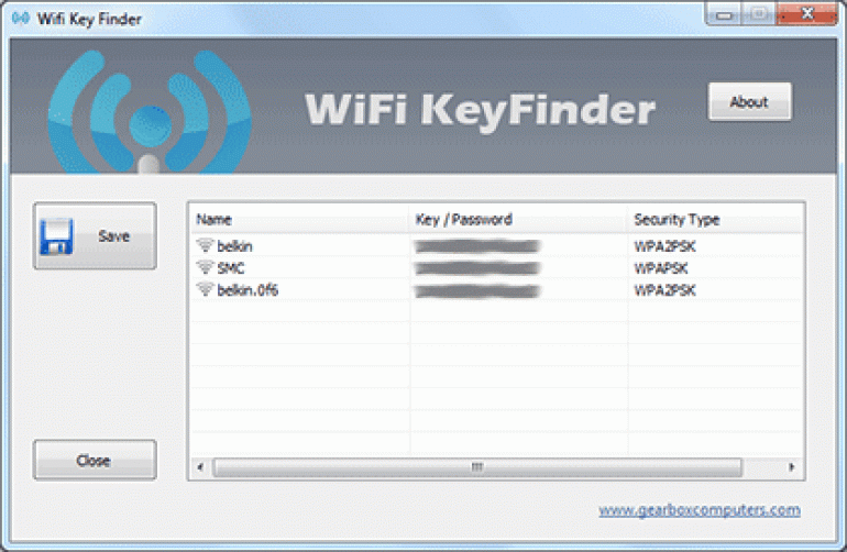 Wifi Key Finder Ekran Görüntüsü - Gezginler