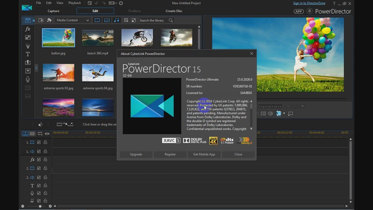 CyberLink PowerDirector Ekran Görüntüsü - Gezginler