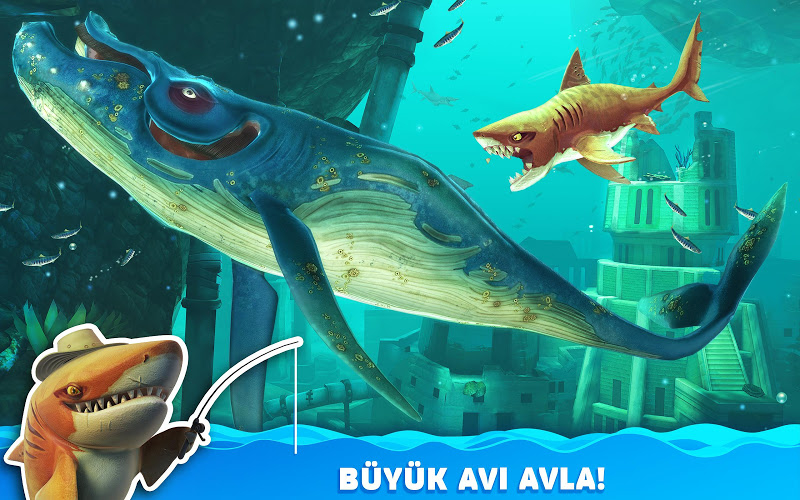 Hungry Shark World PC (BlueStacks) Ekran Görüntüsü - Gezginler