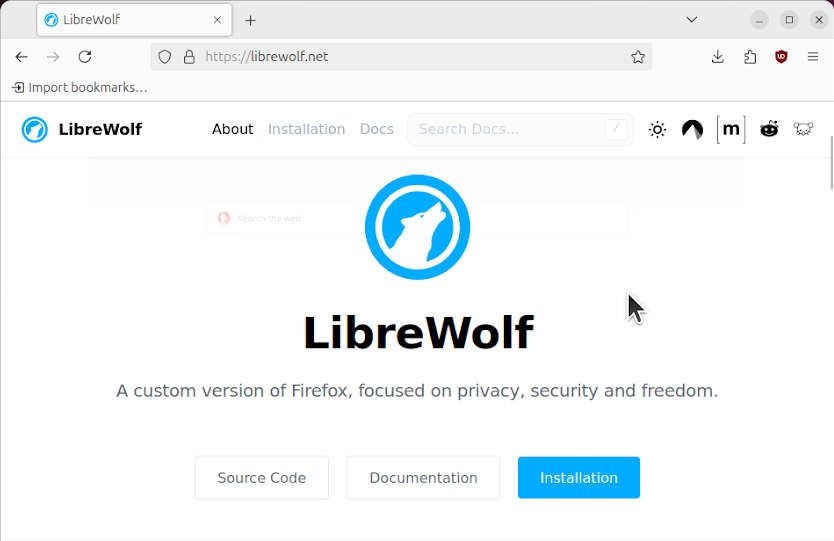 LibreWolf Ekran Görüntüsü - Gezginler