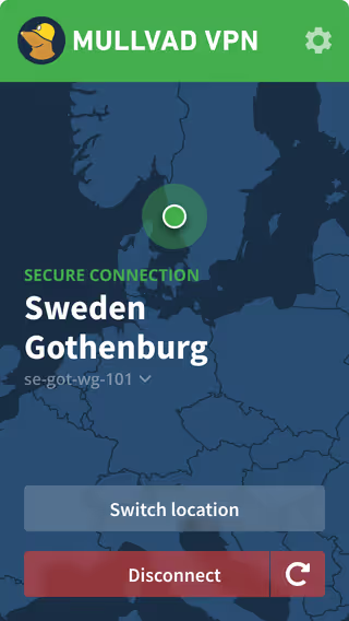 Mullvad VPN Ekran Görüntüsü - Gezginler