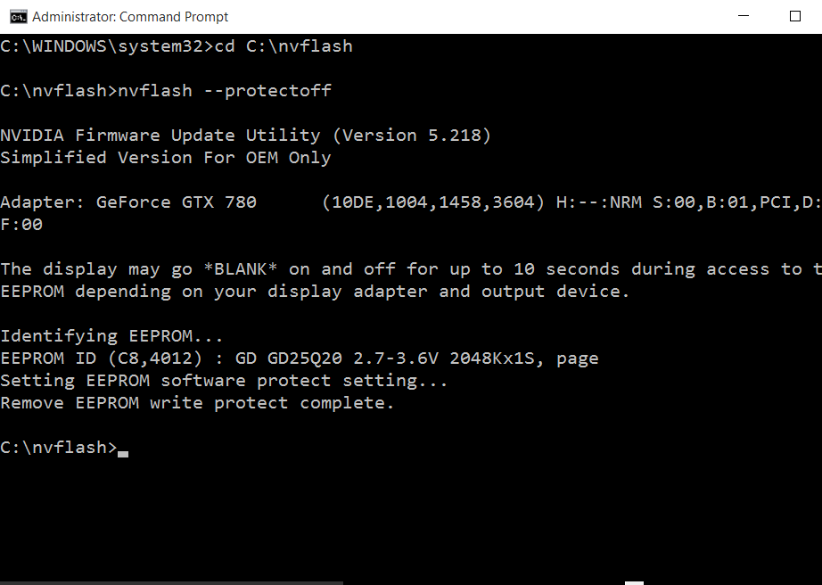 NVFlash Ekran Görüntüsü - Gezginler