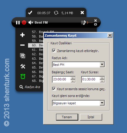 RDK - Radyo Dinle Kaydet Ekran Görüntüsü - Gezginler