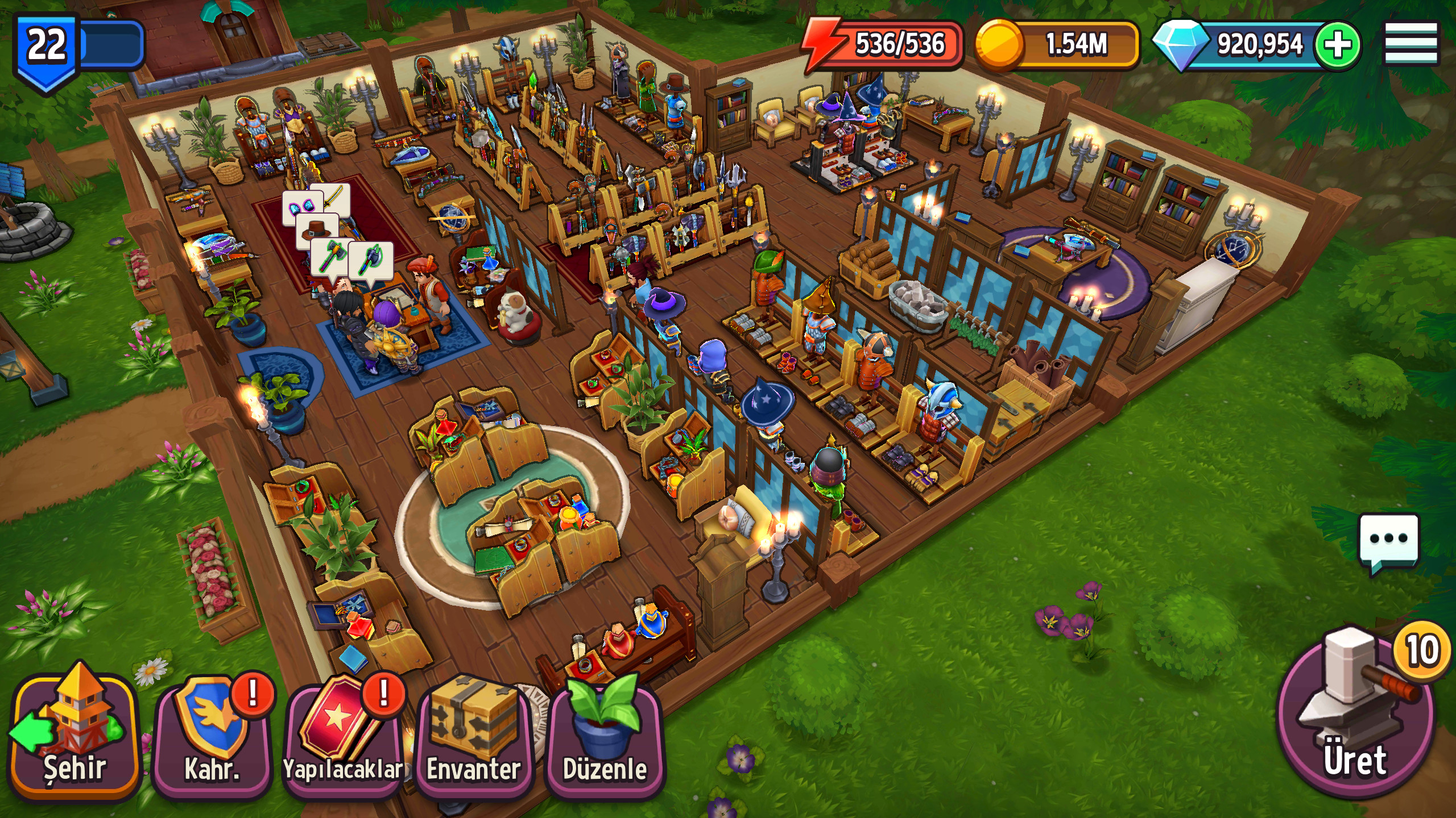 Shop Titans PC BlueStacks Ekran Görüntüsü - Gezginler