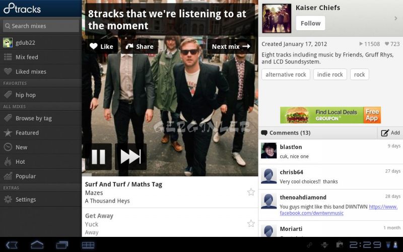 8tracks radio İndir (Android) - Gezginler Mobil