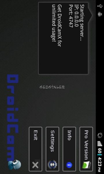 DroidCam Wireless Webcam İndir (Android) - Gezginler Mobil