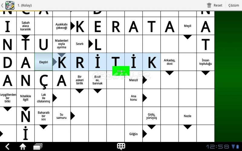 Ücretsiz Çapraz Bulmaca İndir (Android) - Gezginler Mobil
