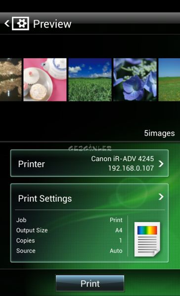 Canon Mobile Printing İndir (Android) - Gezginler Mobil