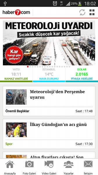 Haber 7 İndir (Android) - Gezginler Mobil