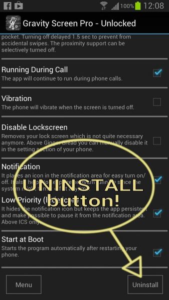 Gravity Screen - On/Off İndir (Android) - Gezginler Mobil