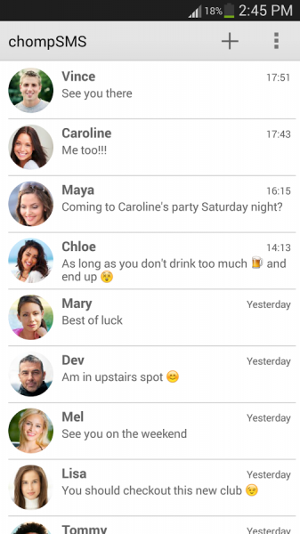 chomp SMS İndir (Android) - Gezginler Mobil