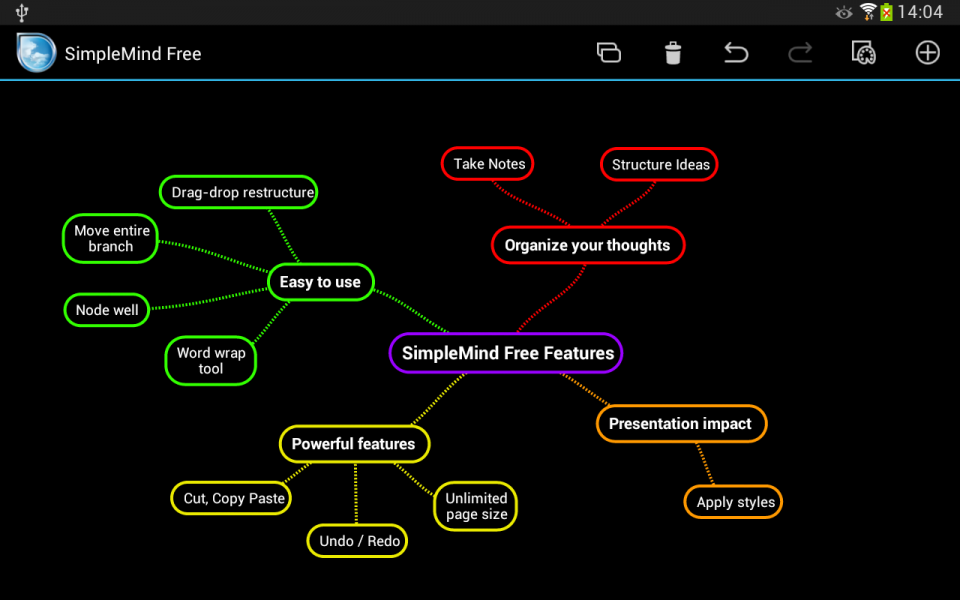 SimpleMind Free mind mapping İndir (Android) - Gezginler Mobil