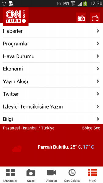 CNN Türk İndir (Android) - Gezginler Mobil