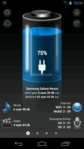 Battery HD İndir (Android) - Gezginler Mobil