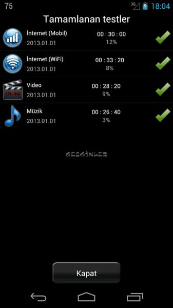 Battery HD İndir (Android) - Gezginler Mobil