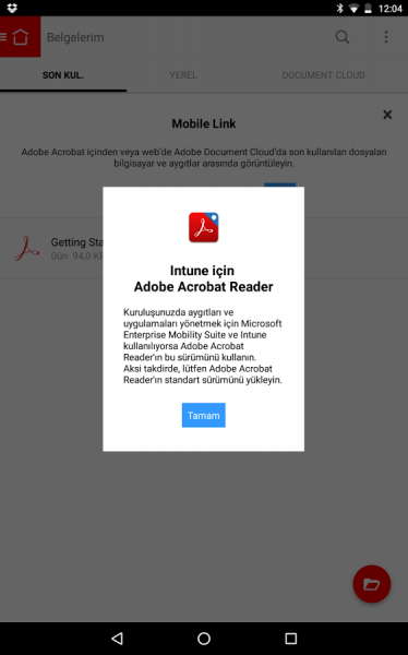 Acrobat Reader for Intune İndir (Android) - Gezginler Mobil