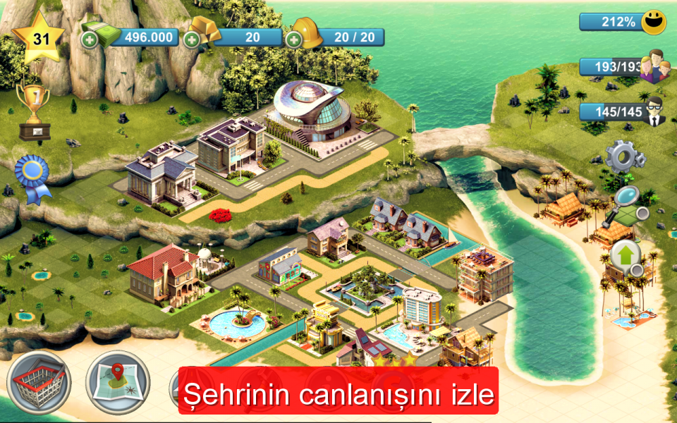 City Island: Sim Town Tycoon İndir (Android) - Android için Şehir Kurma ...