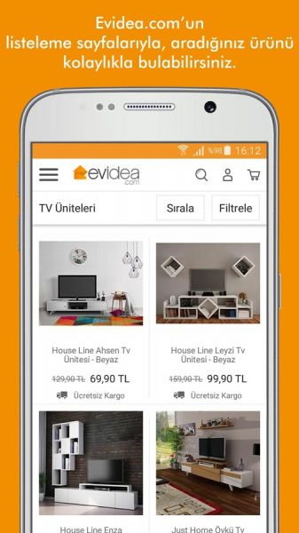 Evidea İndir (Android) - Gezginler Mobil