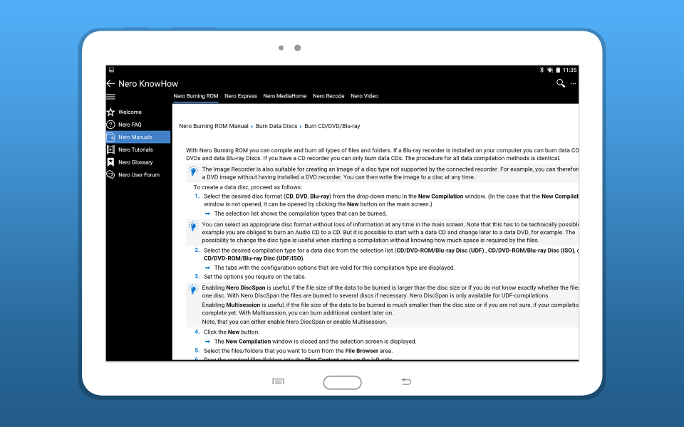 Nero KnowHow İndir (Android) - Gezginler Mobil
