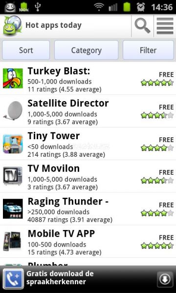 AppBrain App Market İndir (Android) - Gezginler Mobil